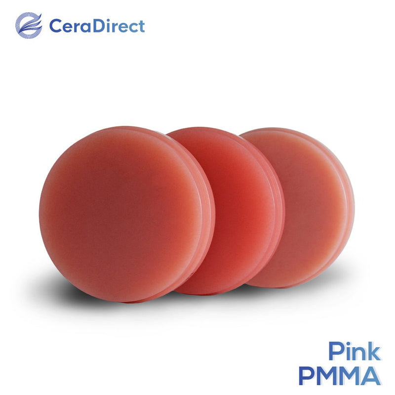 Pink PMMA Disc—12mm-30mm | CeraDirect